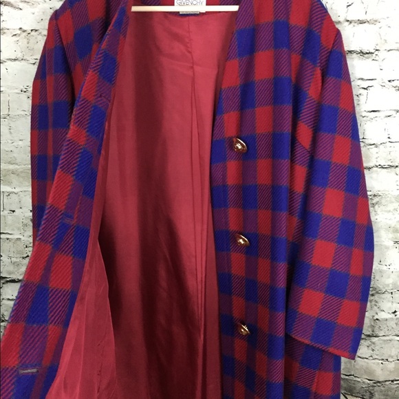 Givenchy | Jackets & Coats | Givenchy En Plus Plaid Coat Vintage | Poshmark
